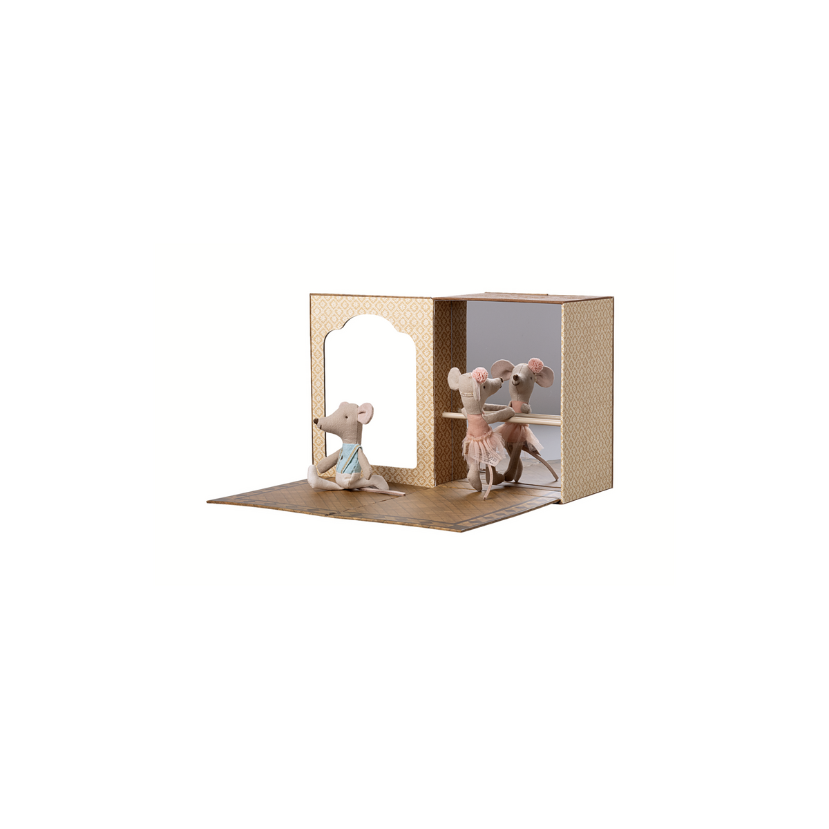 Maileg Ballet mice in dance studio, Little sister and brother — WEVE